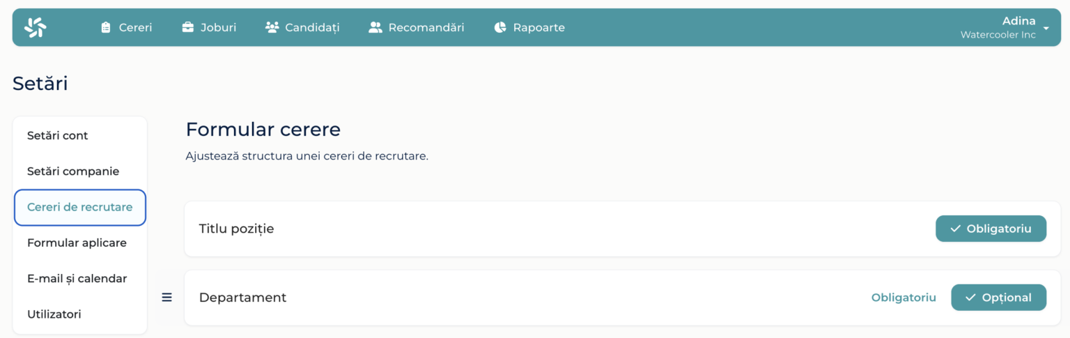Formularul de cerere - Mingle Help Center