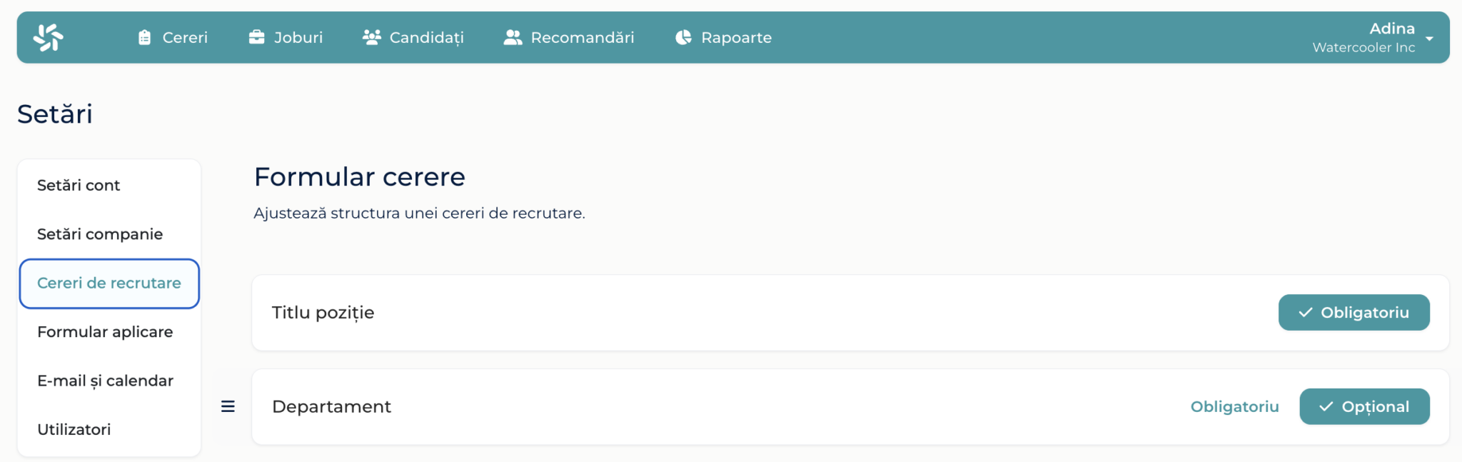 Formularul de cerere - Mingle Help Center
